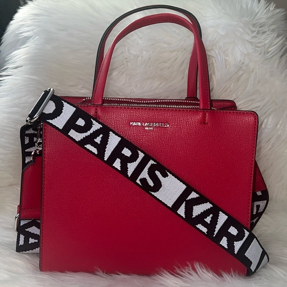 Karl Lagerfeld | Bags | Karl Lagerfeld Paris Maybelle Satchel Crossbody ...
